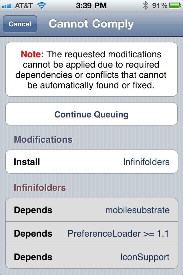 Can't Install Anything from Cydia | MacRumors Forums